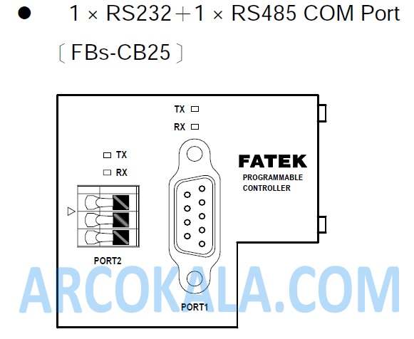 ماژول توسعه ارتباطی فتک Fatek FBS-CB25 – فروشگاه اینترنتی برق و اتوماسیون صنعتی آرکو کالا