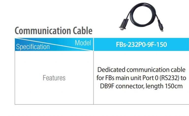 کابل پروگرام PLC فتک FBs-232P0-9F-150 – فروشگاه اینترنتی برق و اتوماسیون صنعتی آرکو کالا